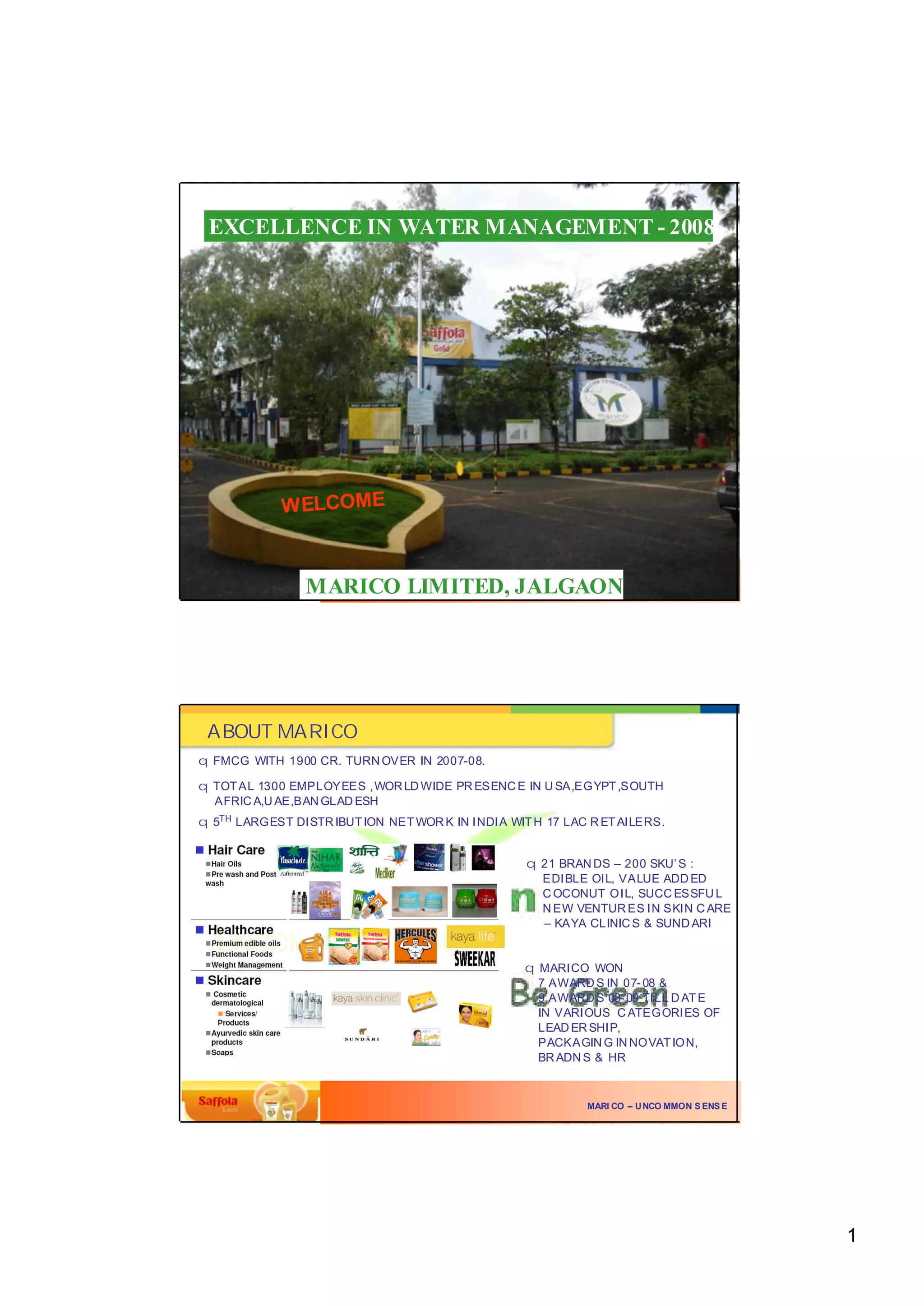 Marico Limited, Jalgaon | PDF