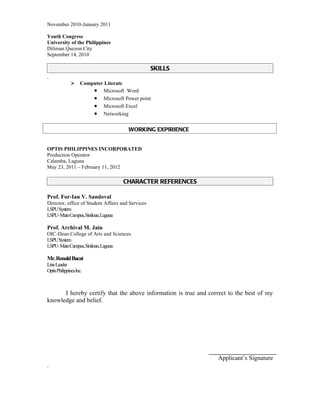 Maricris resume | PDF