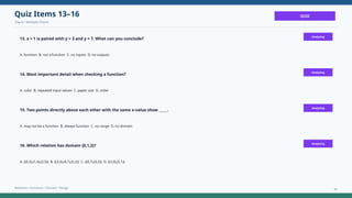 Grade 9 Mathematics: Understanding Relations, Functions, Domain, and ...