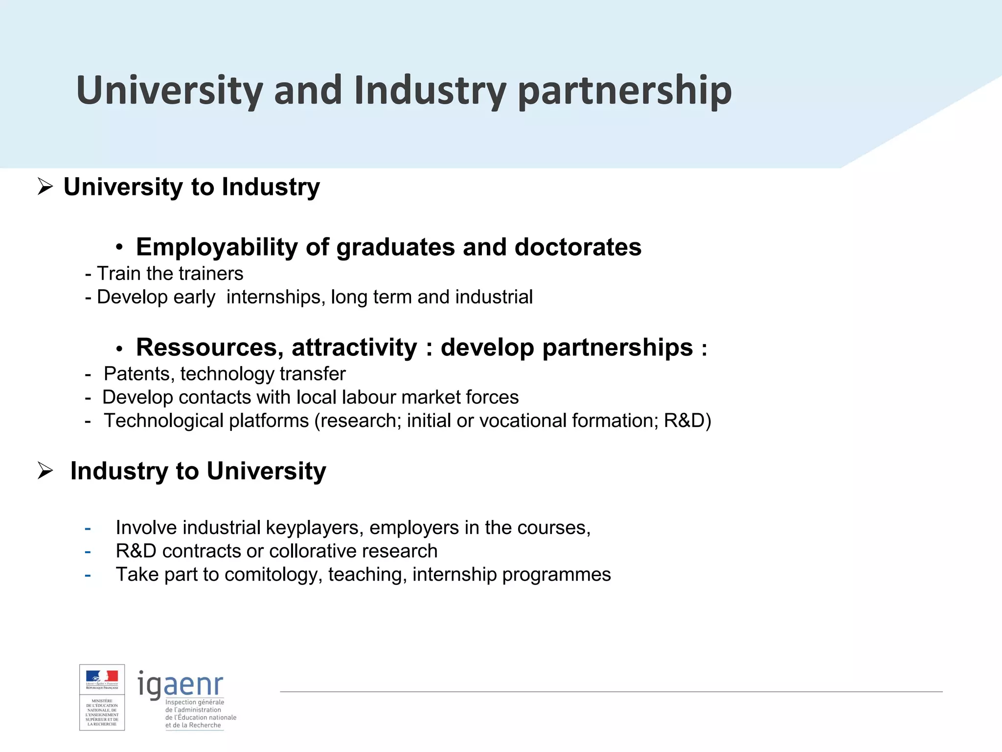 University Industry Partnership | PDF