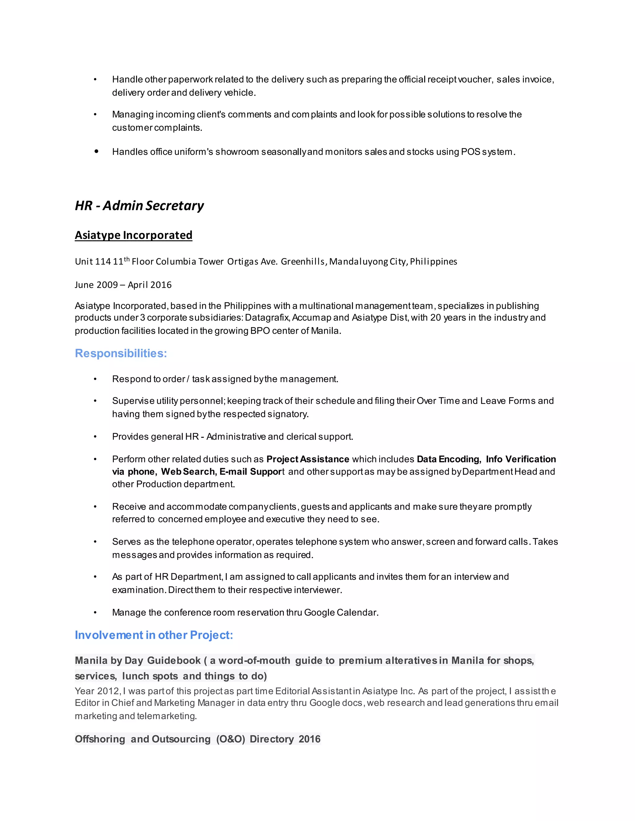 Marie Anne Bautista CV | DOCX