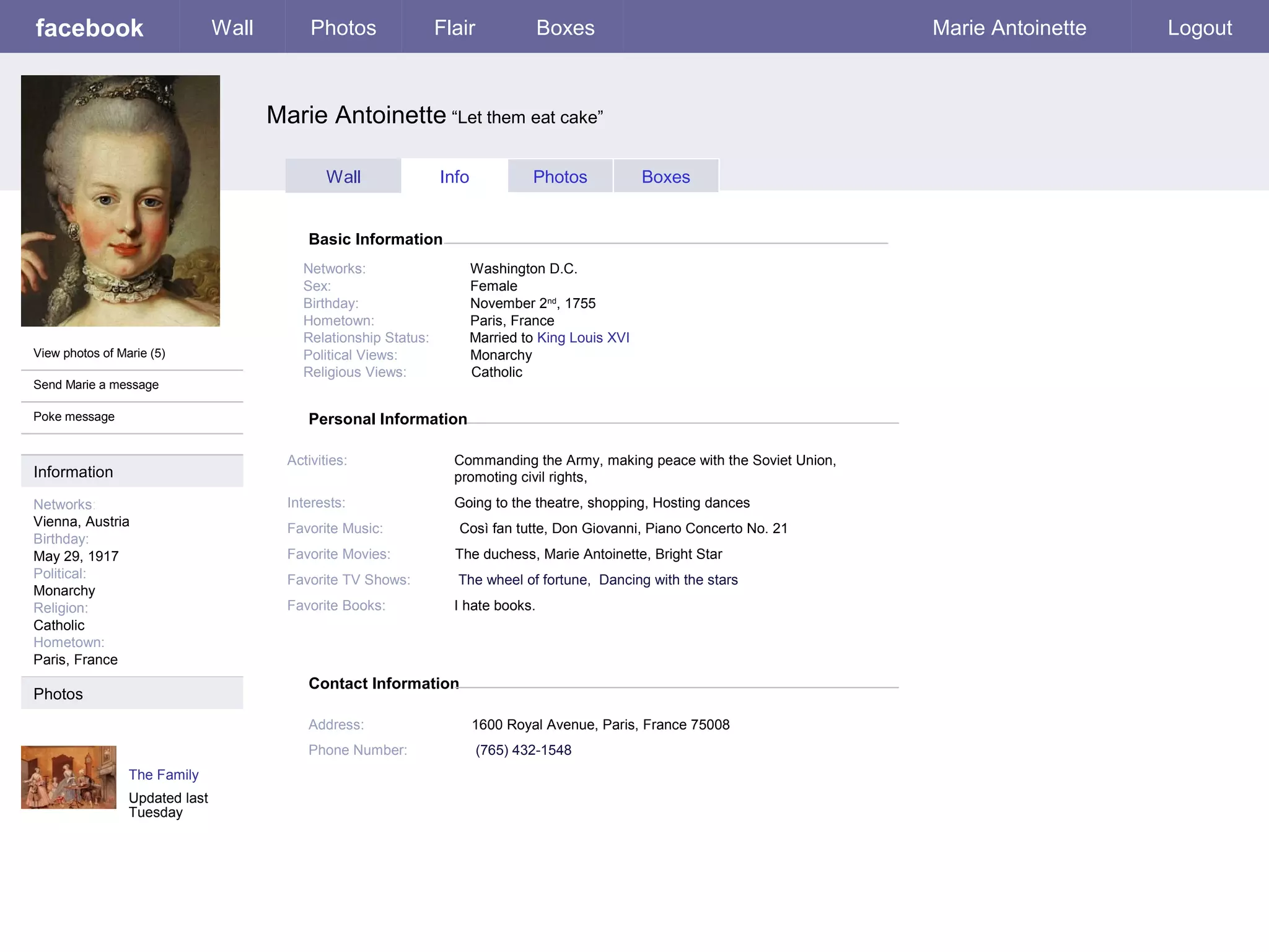 Marie antoinette facebook | PPT