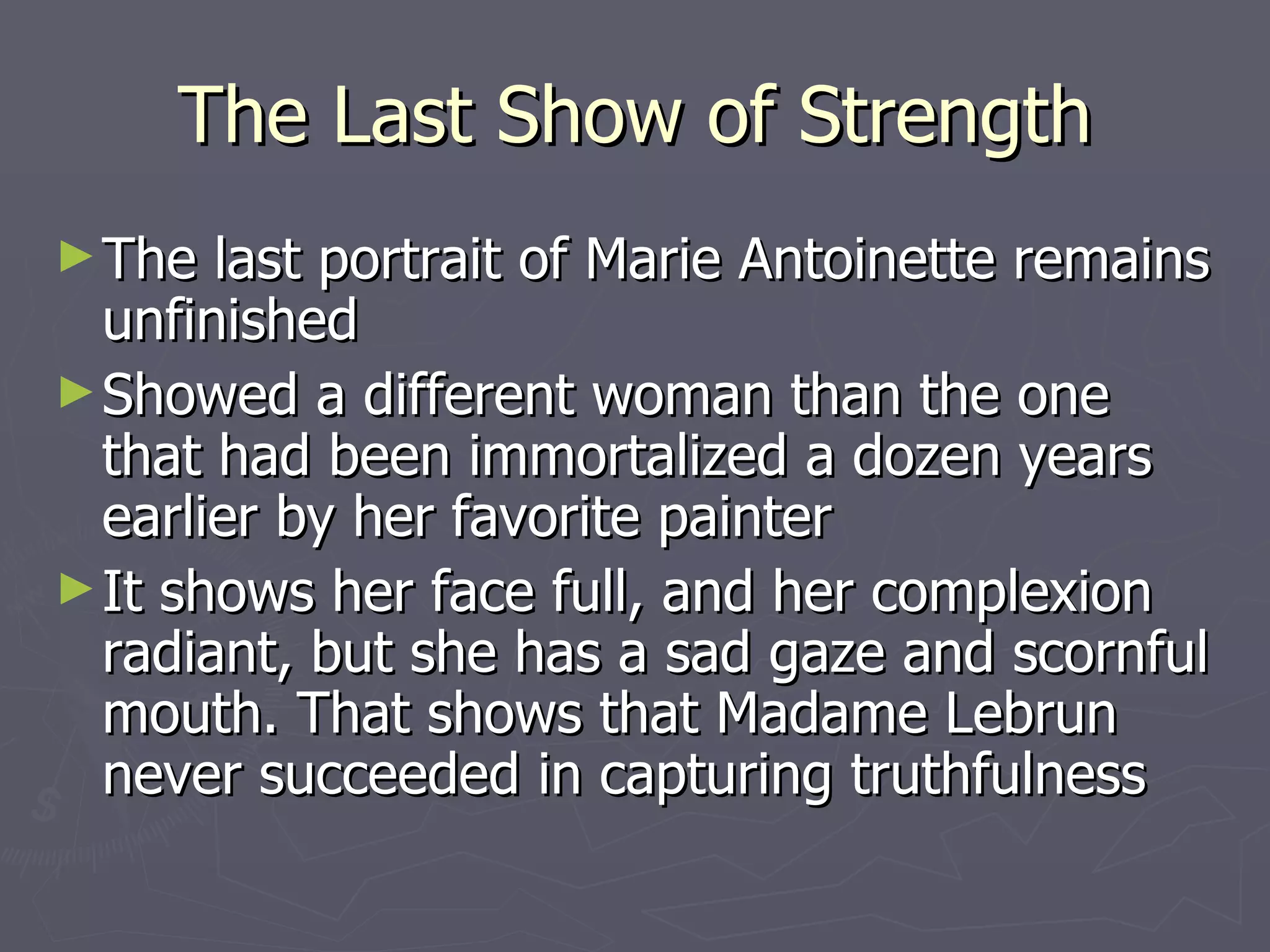 Marie Antoinette Power Point Portfolio 3 | PPT