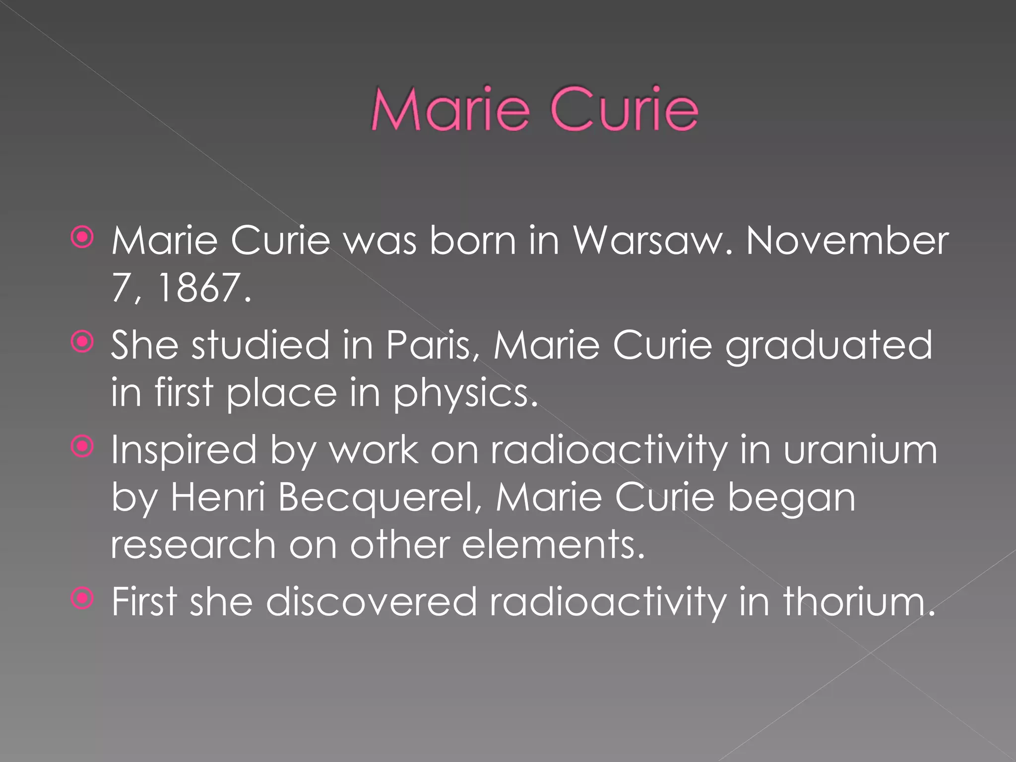 Marie curie | PPT