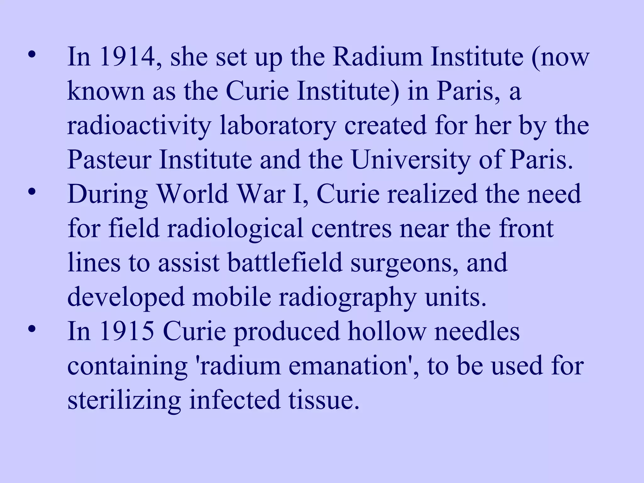 Marie Curie-Class 5 presentation by my son... | PPT