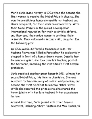Marie curie | DOCX