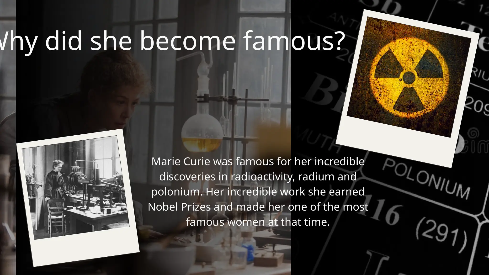 Slide show of Marie Curie for English Class | PPTX