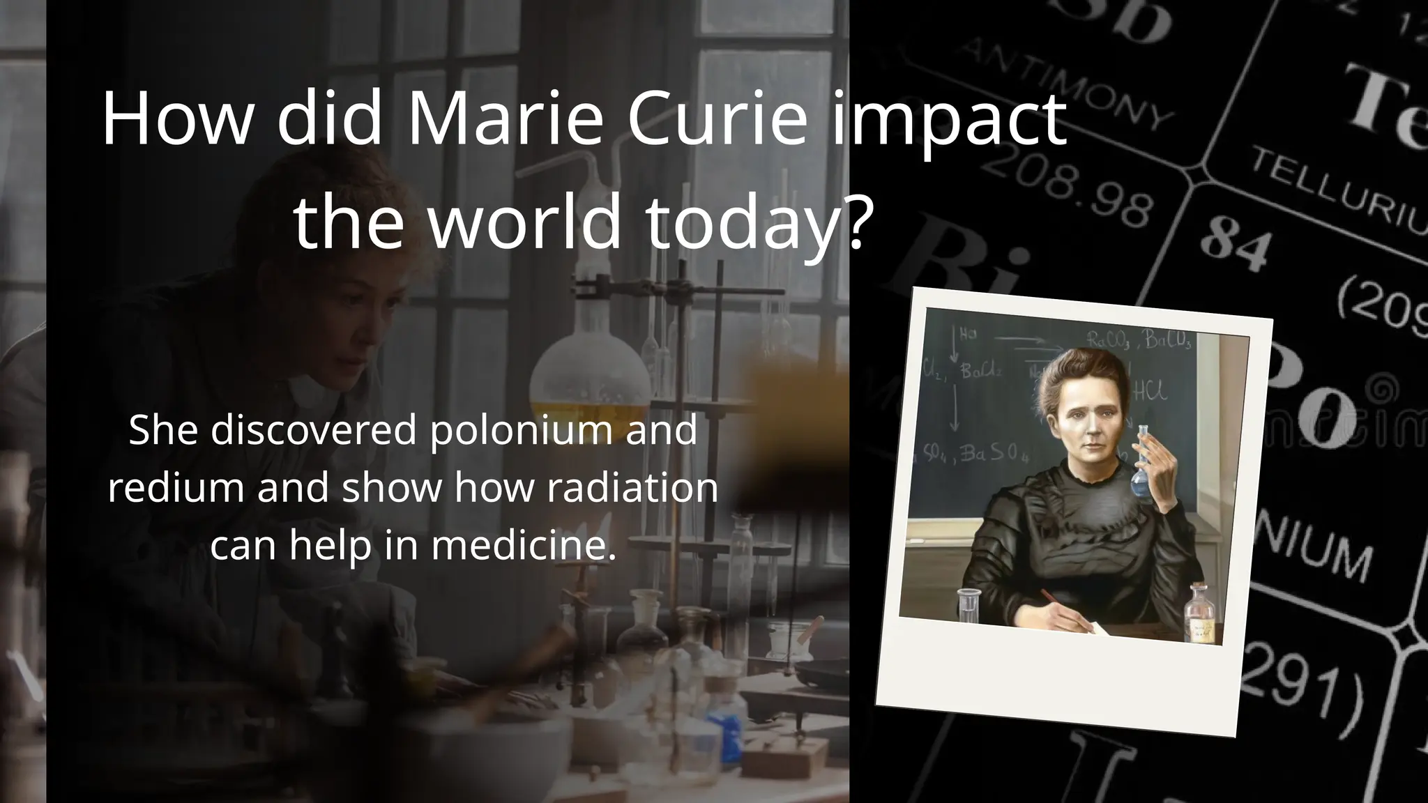 Slide show of Marie Curie for English Class | PPTX