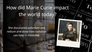Slide show of Marie Curie for English Class | PPT