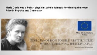 Marie Curie by Mateo & Didac | PPT