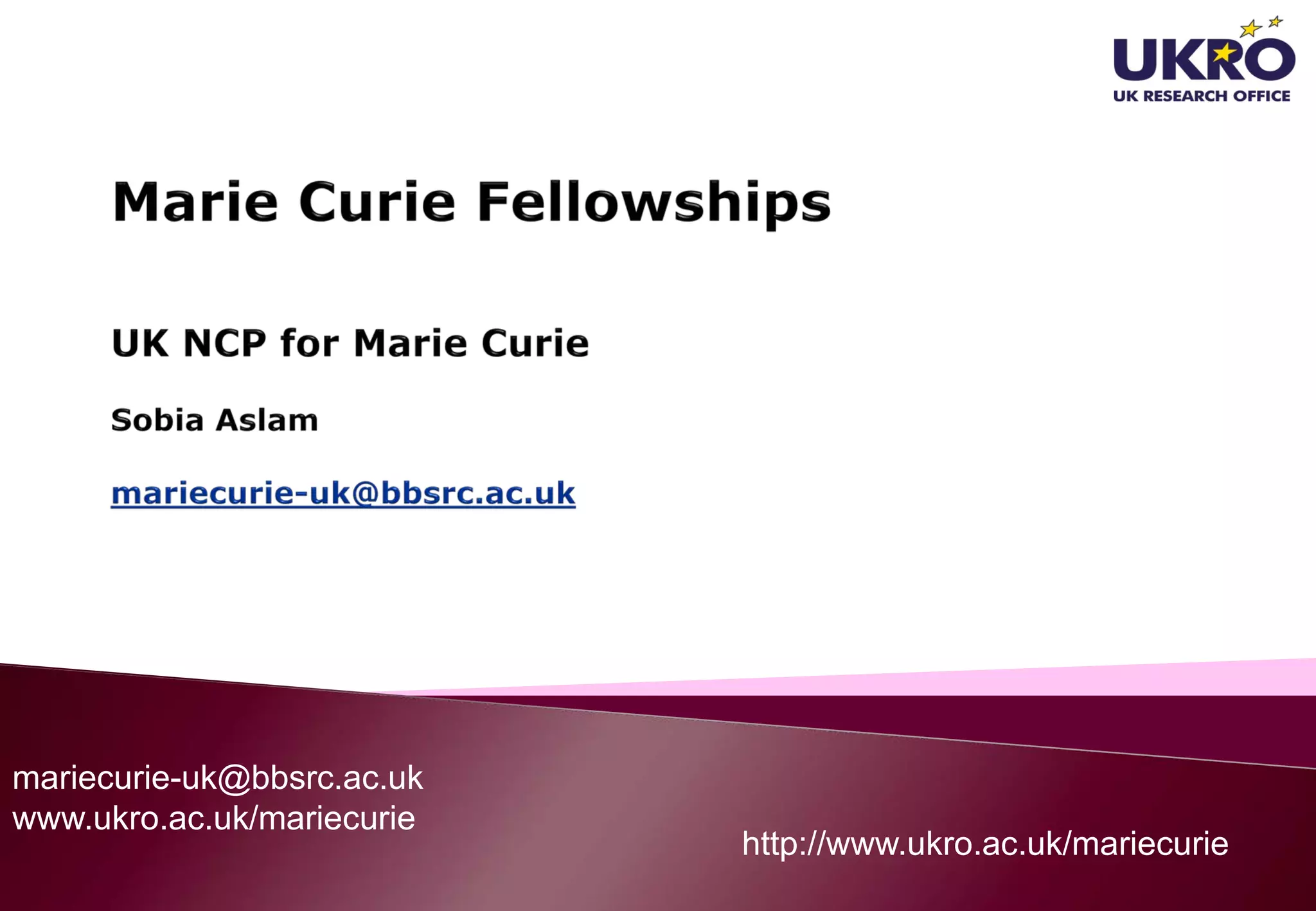 Marie curie overview ukro | PDF