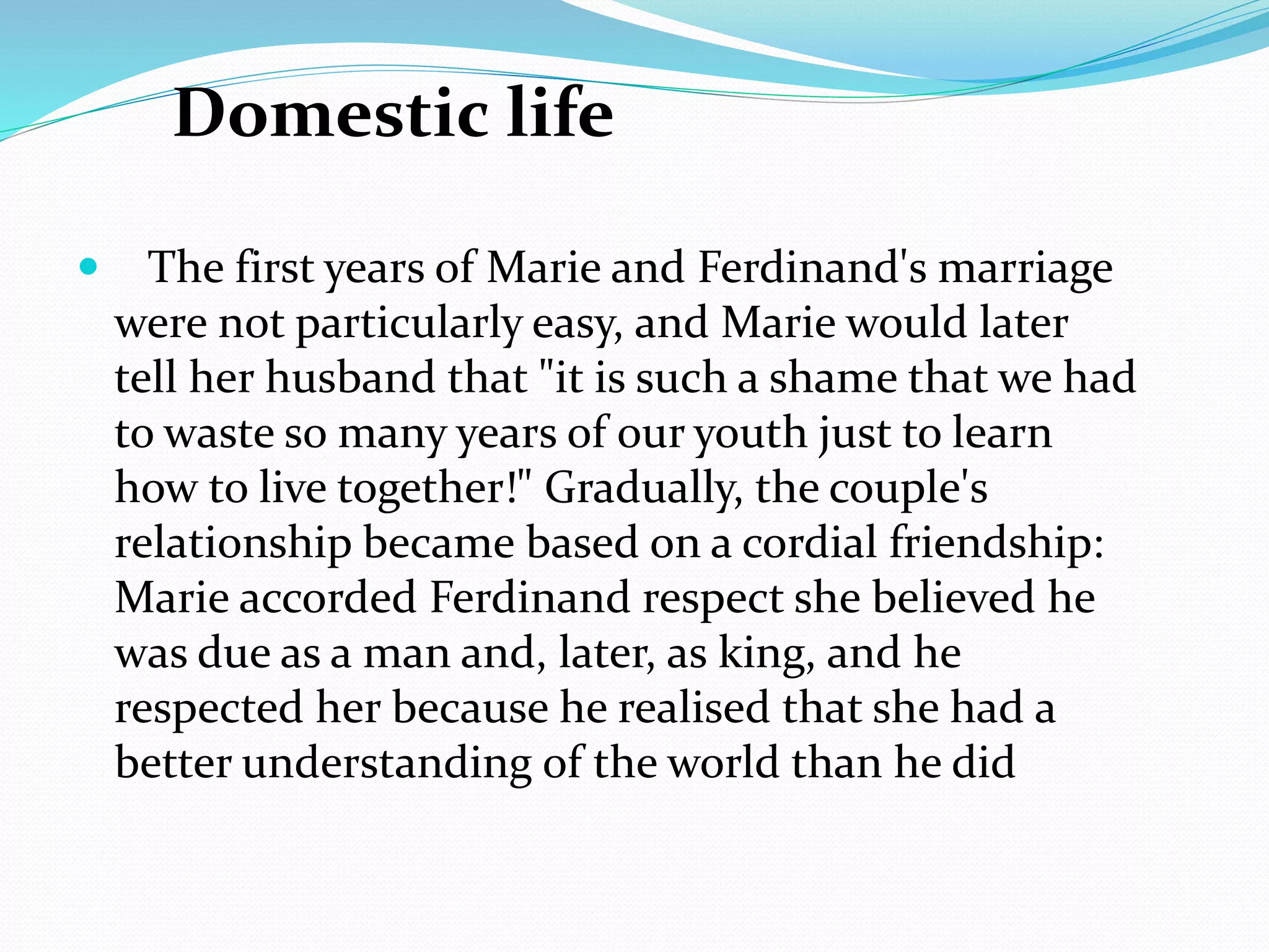 Marie of Romania | PPTX | Marriage and Civil Unions | Family and Relationships