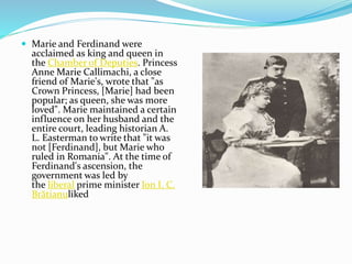 Marie of Romania | PPTX | Marriage and Civil Unions | Family and ...