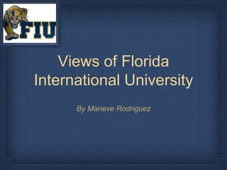 Views of Florida International University | PPTX