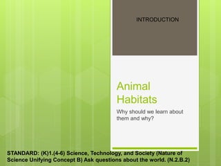 Marie wood final habitat lesson plan | PPT