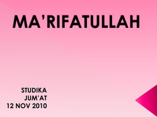 Ma’rifatullah | PPTX