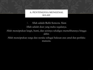 marifatullah. Mengenal Allah sebagai Tuhan | PPTX
