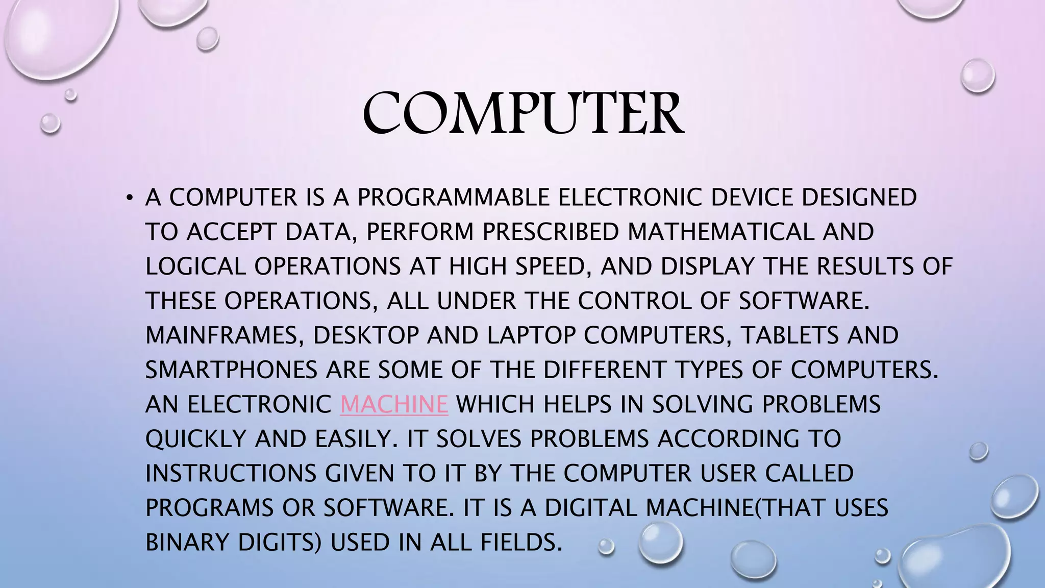 THE BASIC PARTS OF A COMPUTER SYSTEM | PPTX