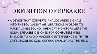 THE BASIC PARTS OF A COMPUTER SYSTEM | PPTX