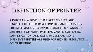 THE BASIC PARTS OF A COMPUTER SYSTEM | PPTX
