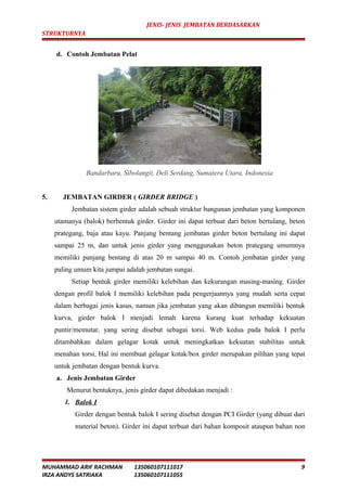 Jenis jenis jembatan paper#1 | DOC