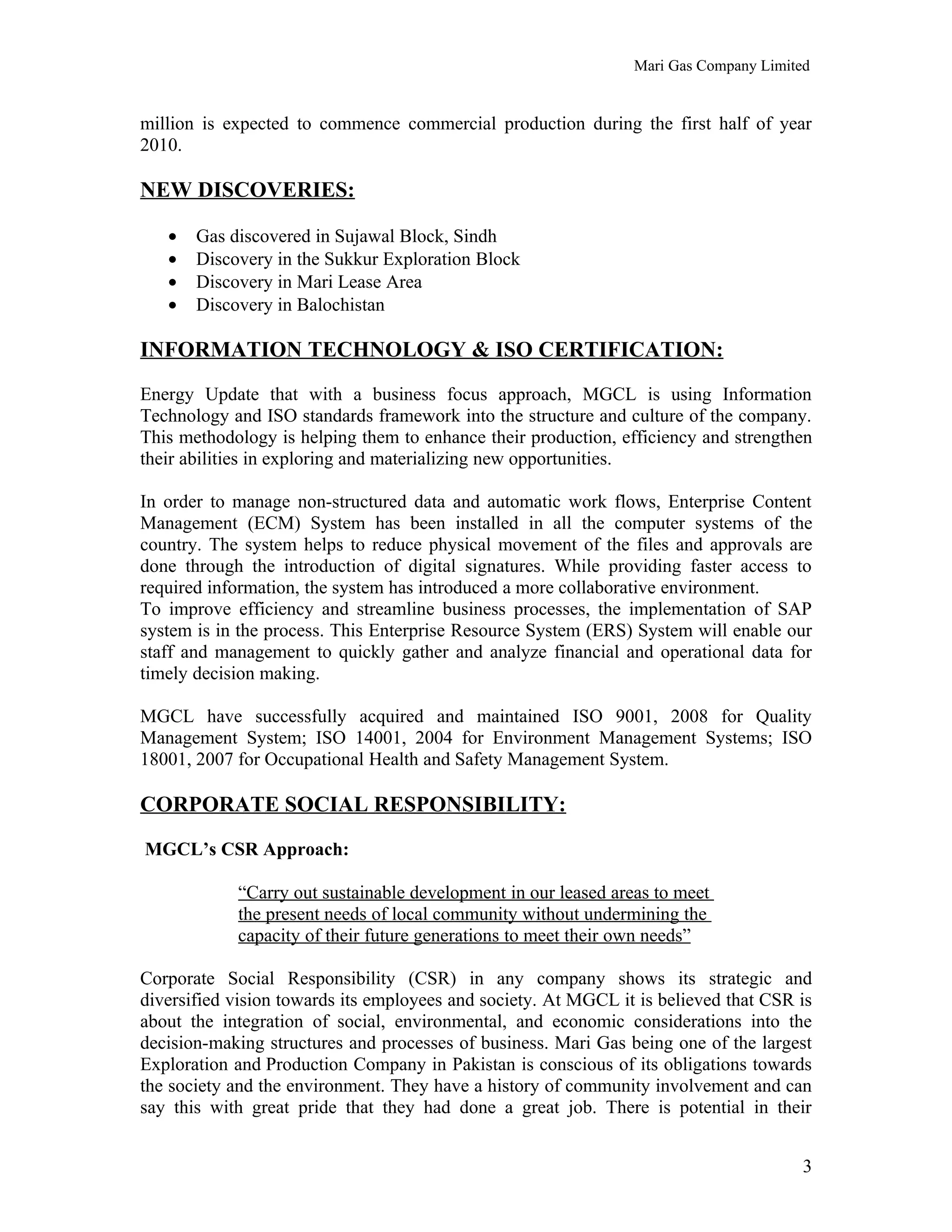 Mari gas company limited | DOC