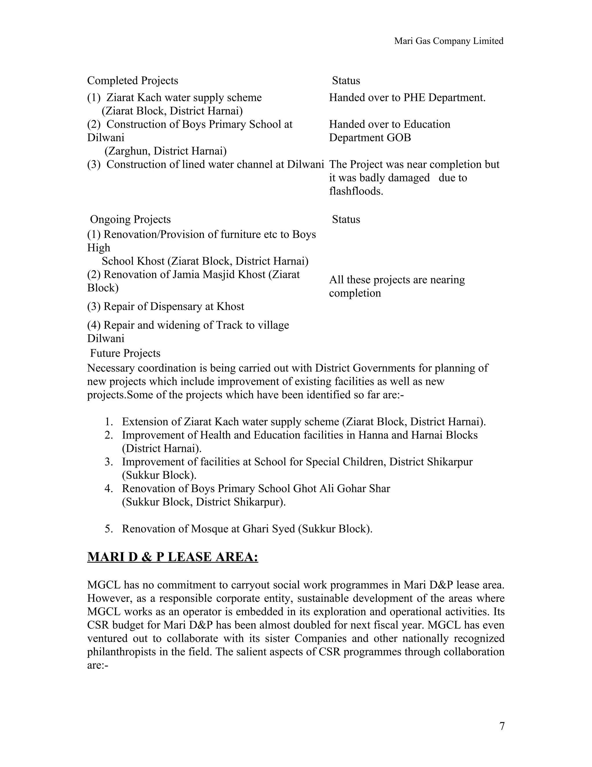Mari gas company limited | DOC