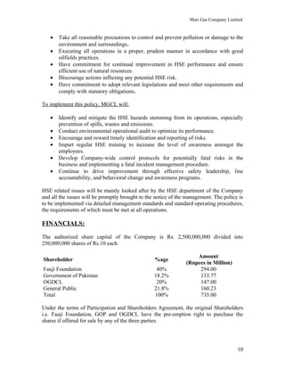Mari gas company limited | DOC