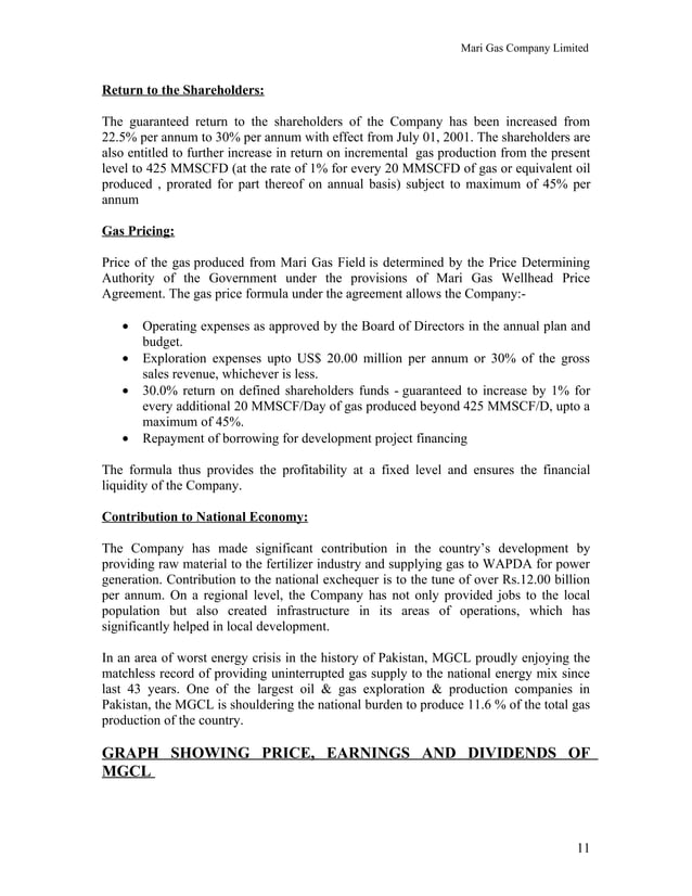 Mari gas company limited | PDF