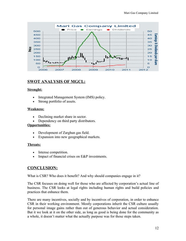 Mari gas company limited | PDF