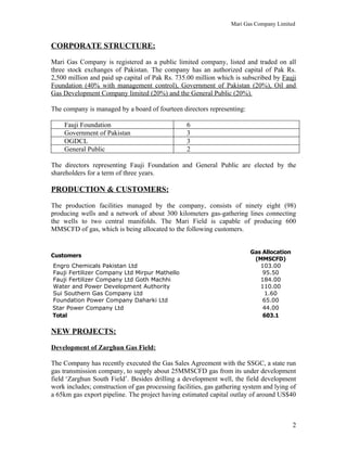 Mari gas company limited | DOC