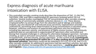 Marihuana acute intoxication: express diagnosis with ELISA | PPT