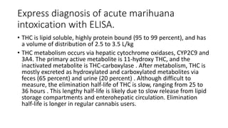 Marihuana acute intoxication: express diagnosis with ELISA | PPT