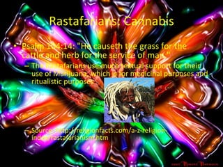 Marijuana in Rastafarian and Shiva Culture | PPT