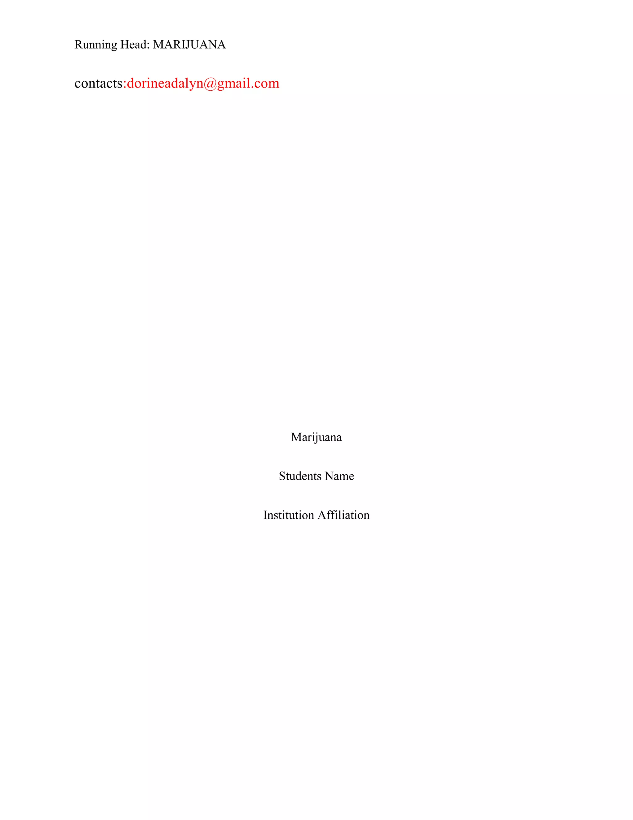 Marijuana.docx | Free Download