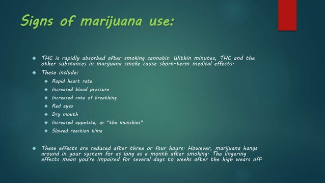 Marijuana Abuse - Information | PPTX | Illegal Drugs, Tobacco ...