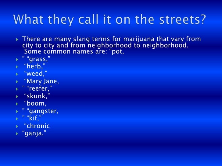 Weed Nicknames