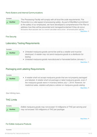 Marijuana business plan example | PDF