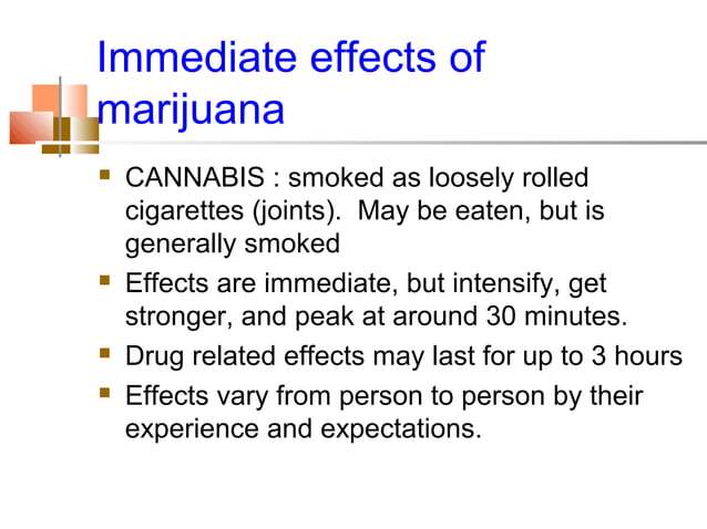Marijuana effects Myths and Realities - Hemprove | PPT