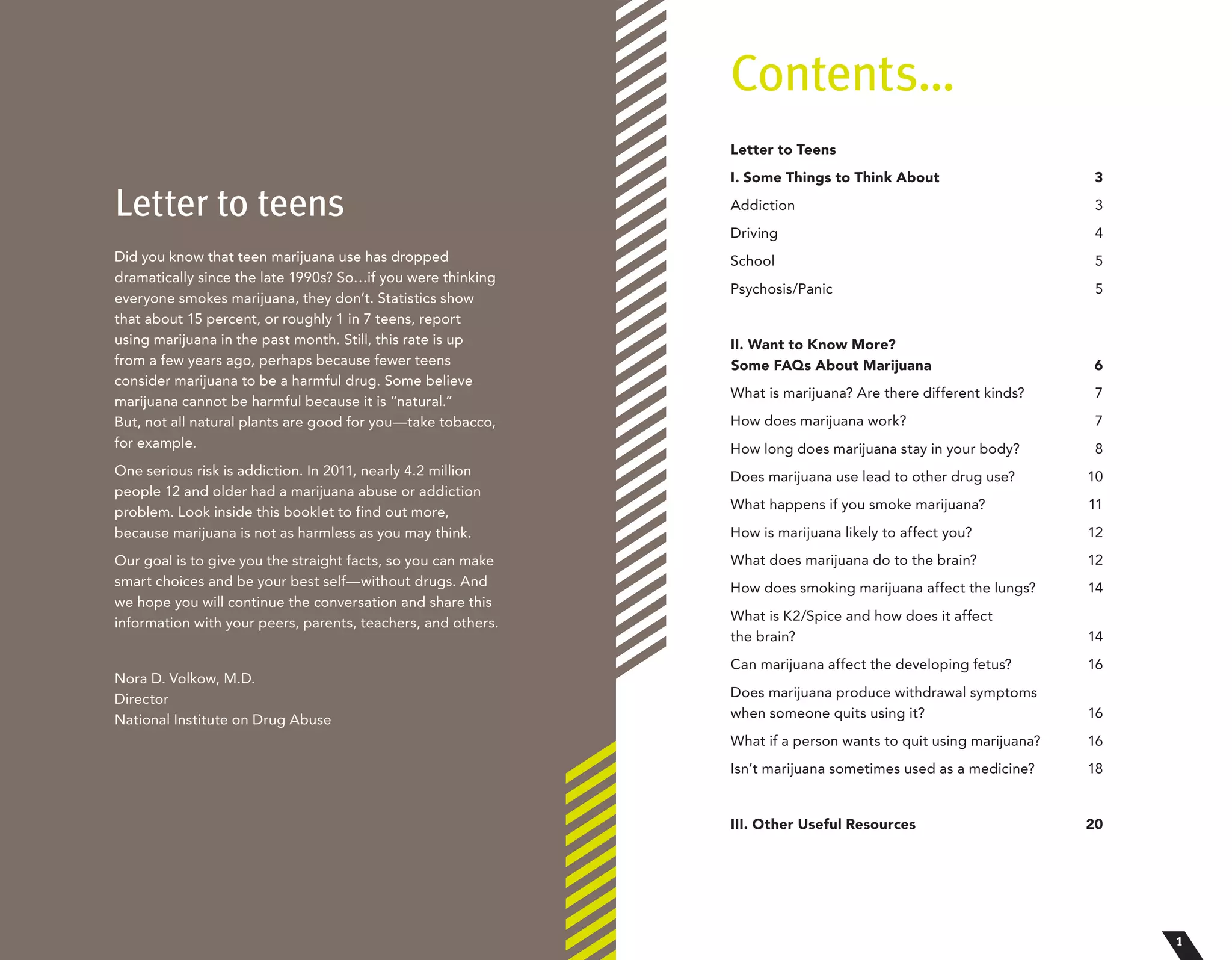 Global Medical Cures™ | Marijuana Facts for Teens | PDF