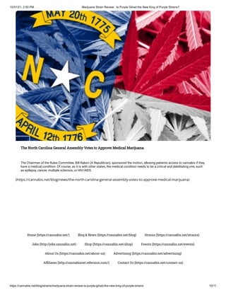 The Purple Gihad Cannabis Strain Review | PDF