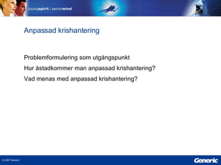 Marika Bökman - Anpassad krishantering | PPT