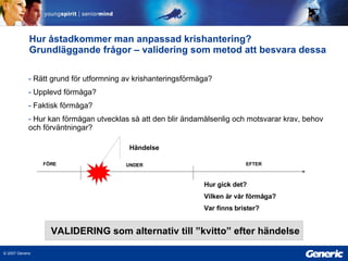 Marika Bökman - Anpassad krishantering | PPT
