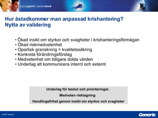Marika Bökman - Anpassad krishantering | PPT