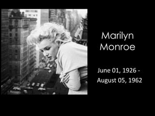 Marilyn Monroe's Death | PPTX