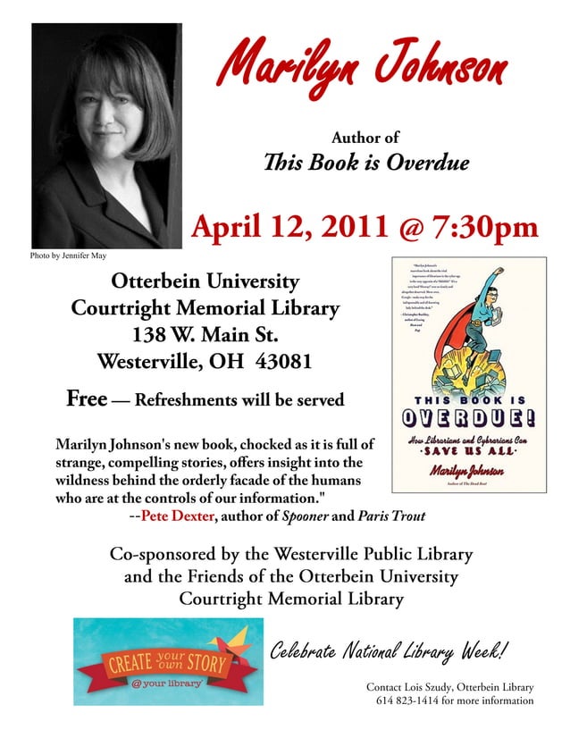Marilyn Johnson, Author Visit at Otterbein University | PDF