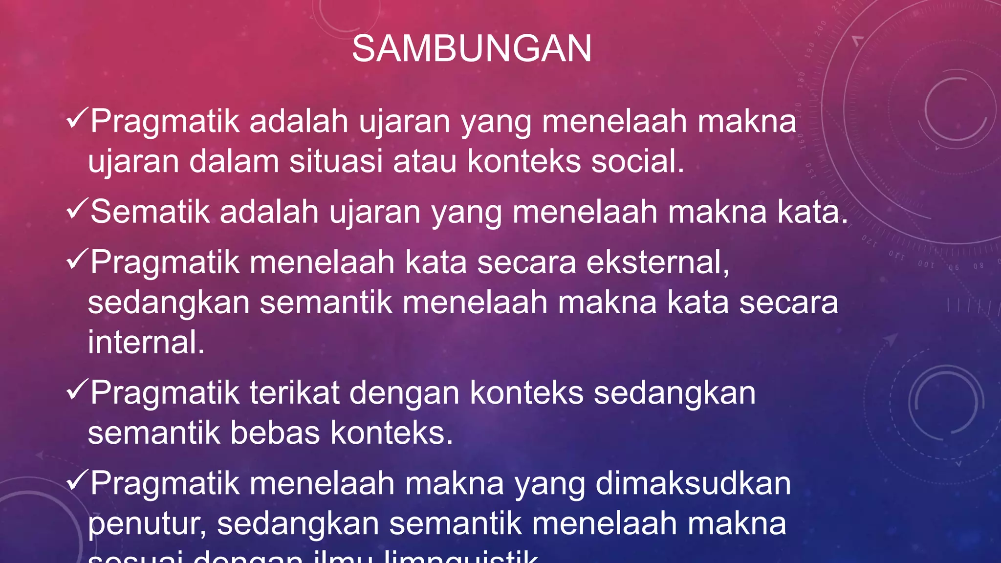 Mari mengenali semantik & pragmatik | PPTX