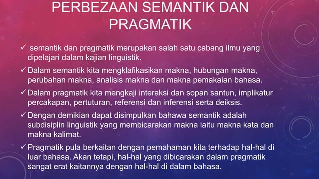 Mari mengenali semantik & pragmatik | PPT