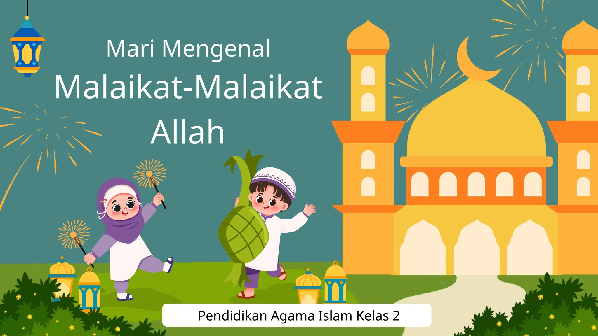 Mari Mengenal Malaikat-Malaikat Allah Presentasi Pendidikan Biru tua ...