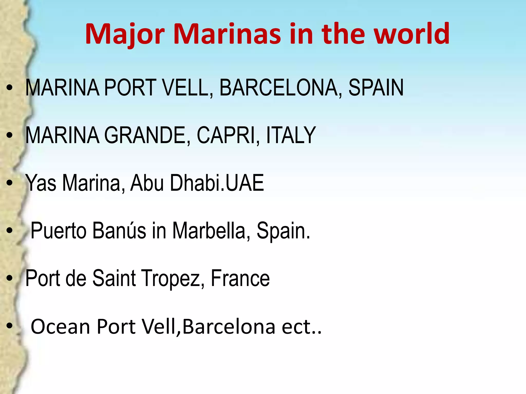 Marina and development process | PPTX